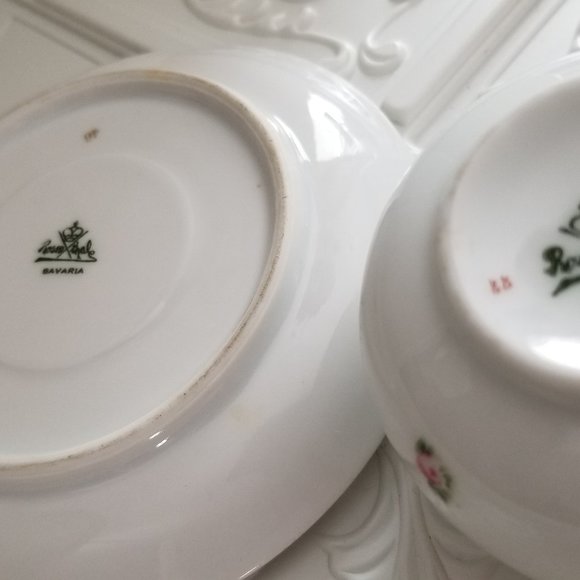 BAVARIA ROSENTHAL TEA CUP SET | Dining | Bavaria Rosenthal Pink Roses ...